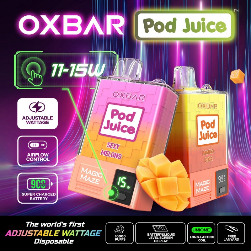 Pod Juice x OXBAR Magic Maze Pro 10K Disposable 5%, 2deal